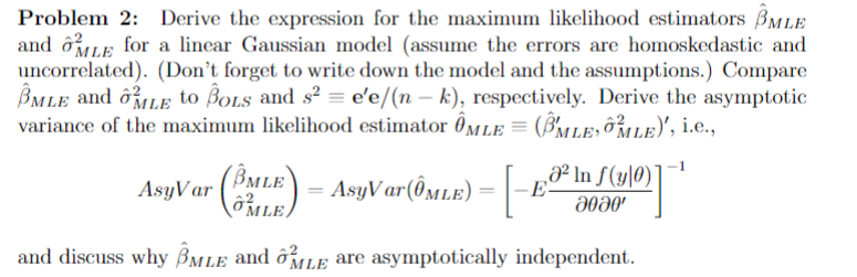 Solved Problem 2: Derive the expression for the maximum | Chegg.com