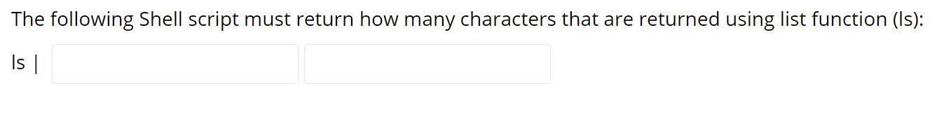 Solved The following Shell script must return how many | Chegg.com