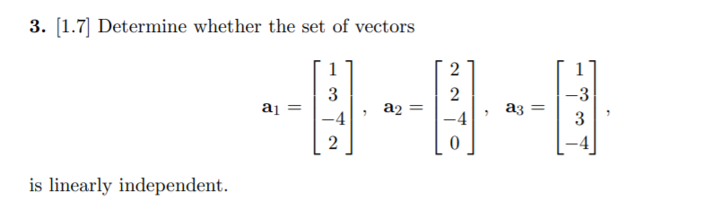 Solved Linear Algebra, show steps and why it is a linear | Chegg.com