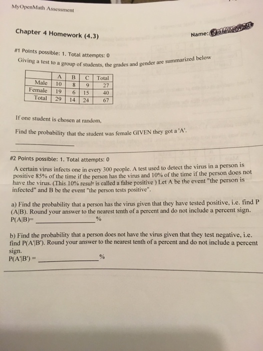Solved MyOpenMath Assessment Chapter 4 Homework (4.3) #1 | Chegg.com