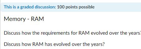Solved This is a graded discussion: 100 points possible | Chegg.com