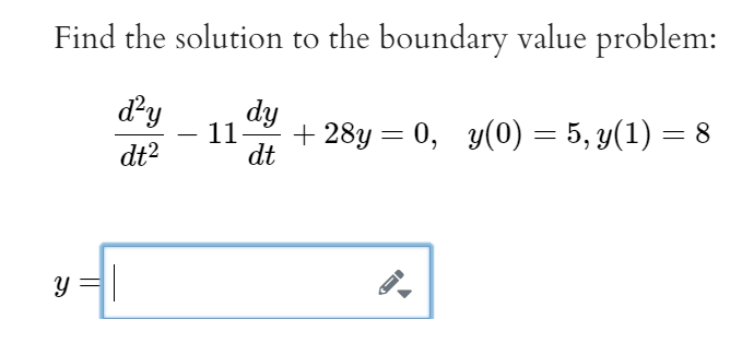 Solved Find the solution to the boundary value | Chegg.com