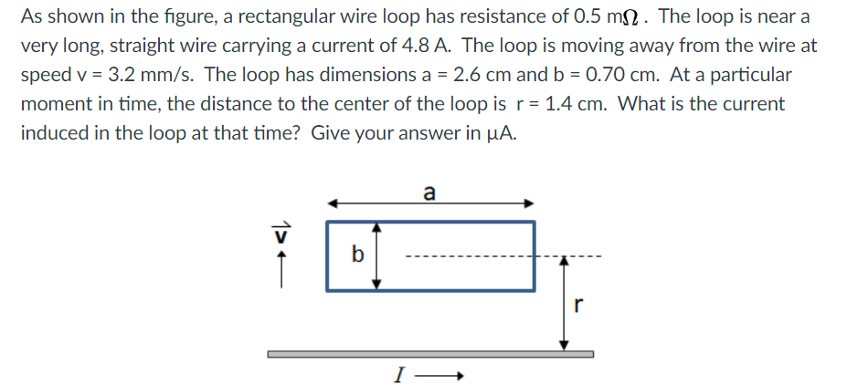 Solved As shown in the figure, a rectangular wire loop has | Chegg.com