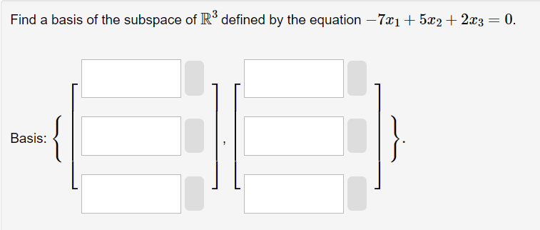 Solved Find a basis of the subspace of R3 defined by the | Chegg.com