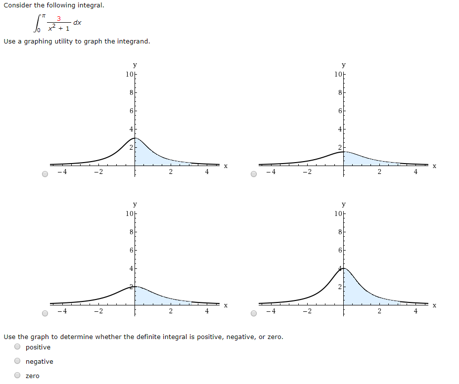 Solved Consider the following integral 3 dx 1 x2 Use a | Chegg.com Solved Consider the following integral 3 dx 1 x2 Use a | Chegg.com