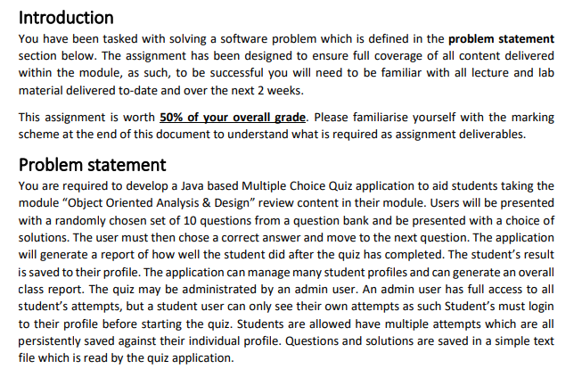 Solved Introduction You have been tasked with solving a | Chegg.com