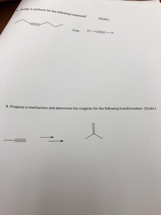 Solved Design a synthesis for the following compound? | Chegg.com