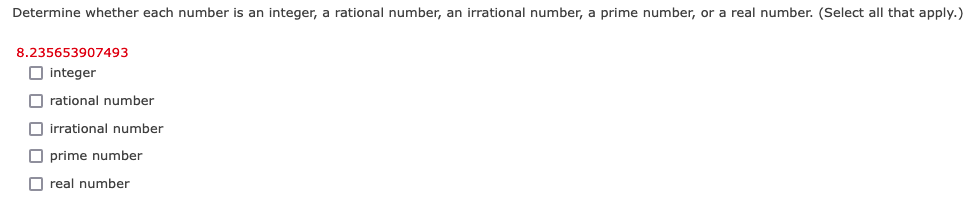 Solved Determine Whether Each Number Is An Integer A