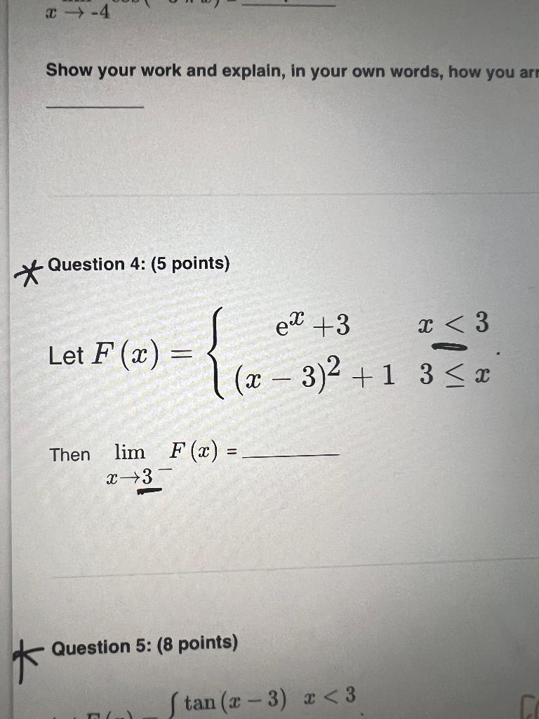 Solved Show your work and explain, in your own words, how | Chegg.com