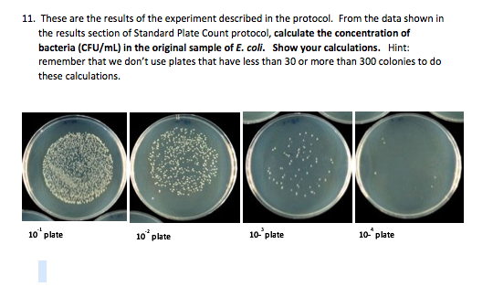 Solved 11. These are the results of the experiment described | Chegg.com