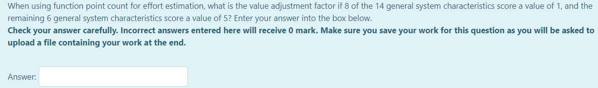 Solved When Using Function Point Count For Effort