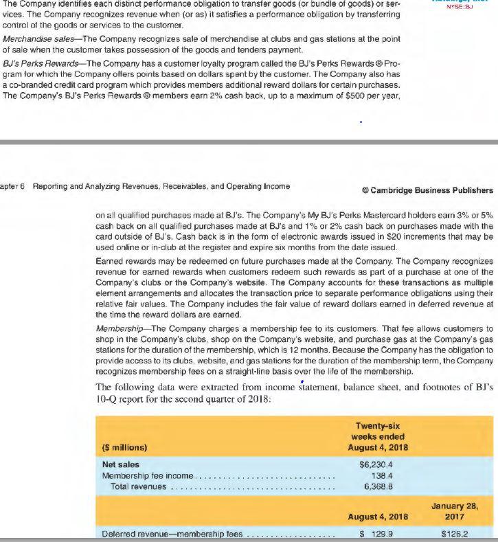 Performance Obligations The Company identifies each | Chegg.com
