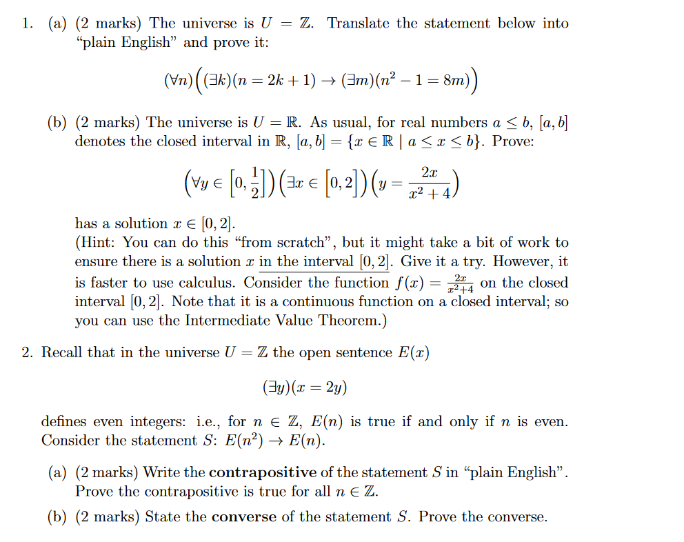 Solved 3. Consider the formula | Chegg.com