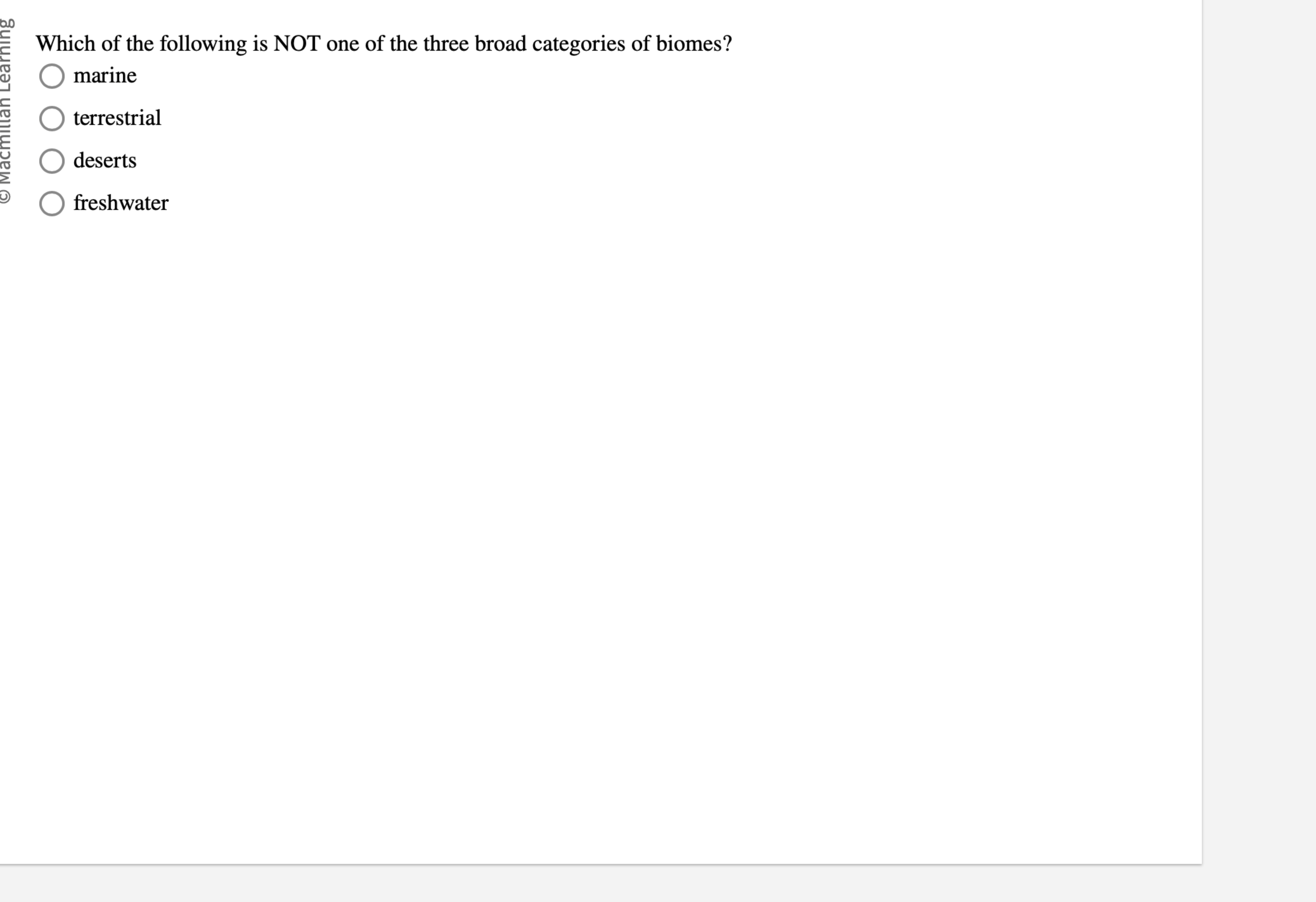 Solved Which of the following is NOT one of the three broad | Chegg.com