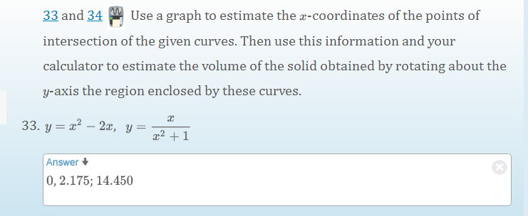 Solved 33 and 34 M. Use a graph to estimate the | Chegg.com
