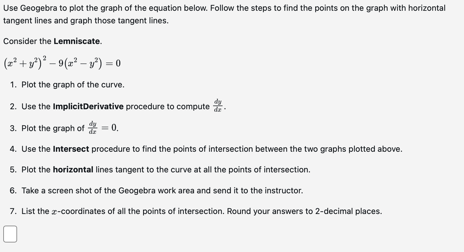 Solved Use Geogebra to plot the graph of the equation below. | Chegg.com