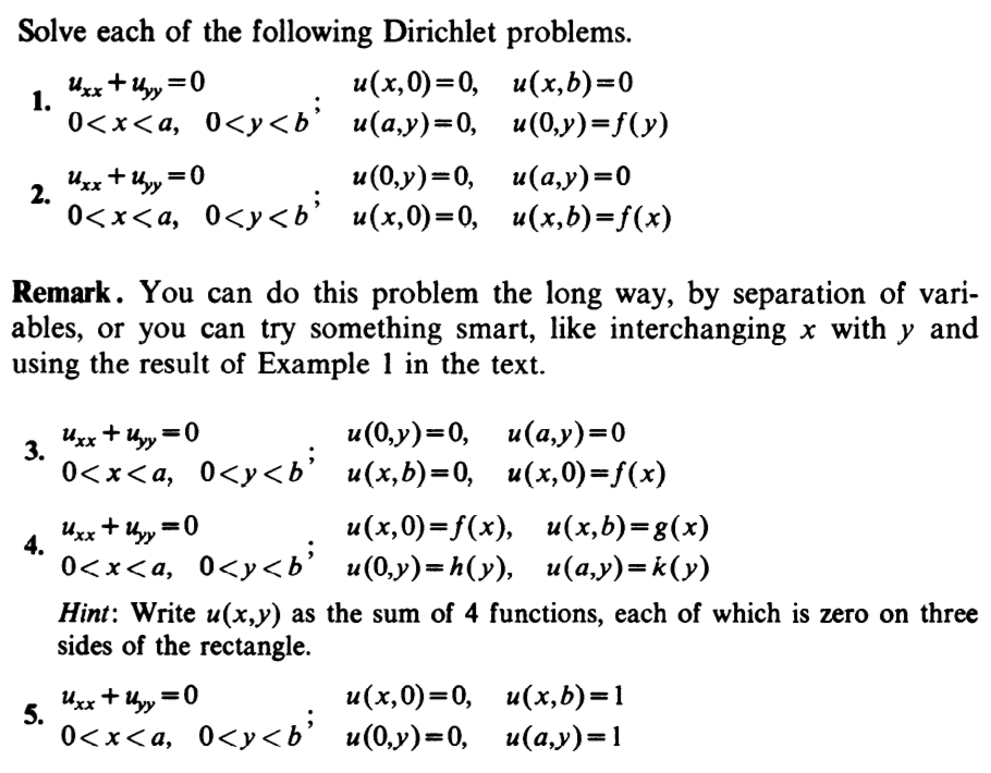 Solved Solve each of the following Dirichlet problems. Uxxt | Chegg.com