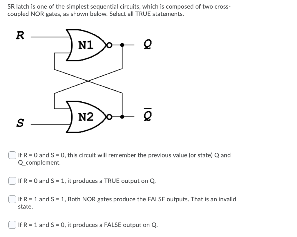 Solved The following statements describe the sequential | Chegg.com