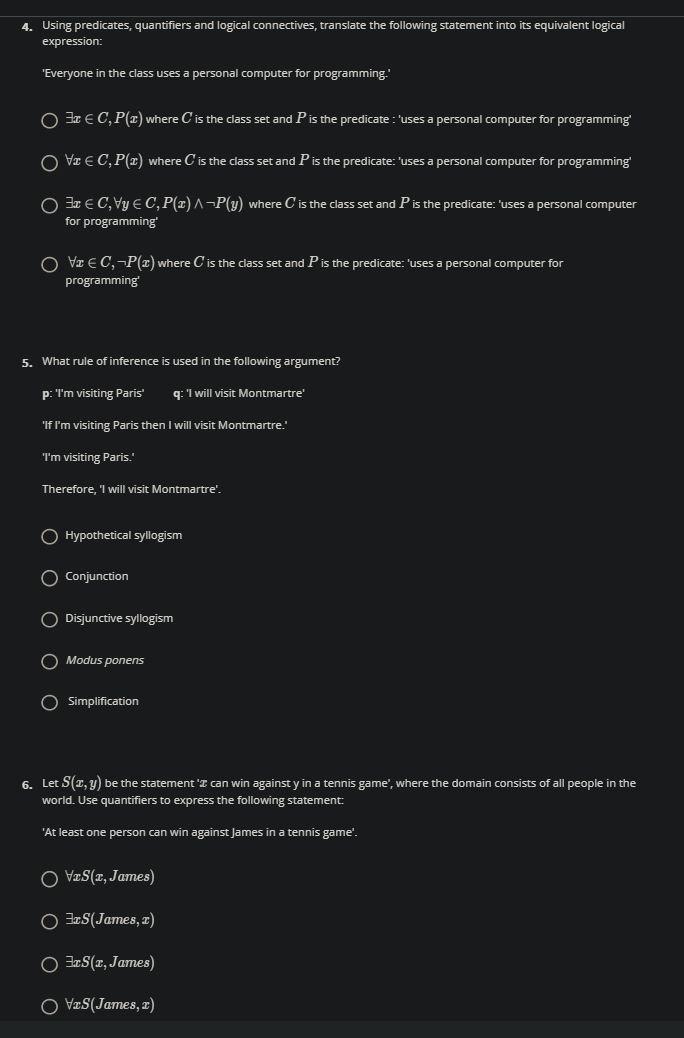 Solved 4. Using predicates, quantifiers and logical | Chegg.com