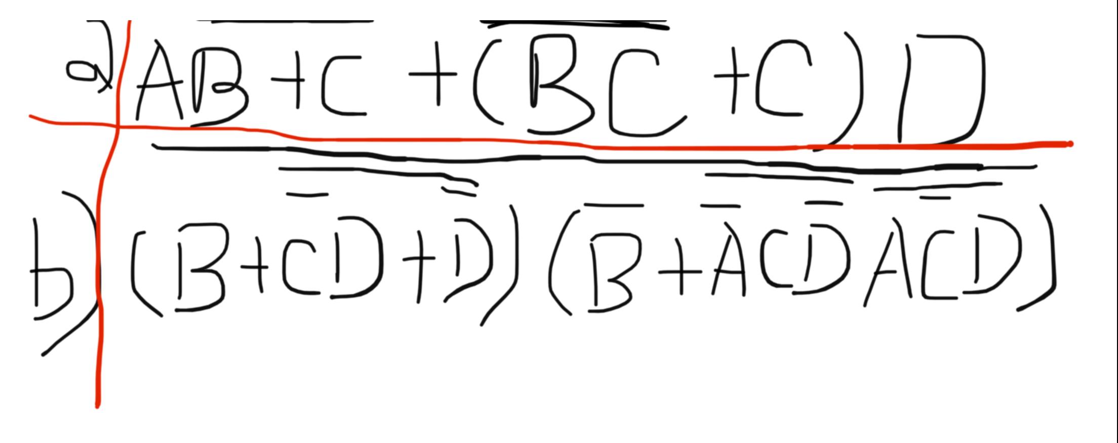 Solved JAB+C+CBC+ CD b)(B+CD+D) (B+ĀCD ACD) G | Chegg.com