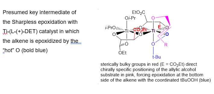 Draw and discuss the mechanism of the Sharpless | Chegg.com
