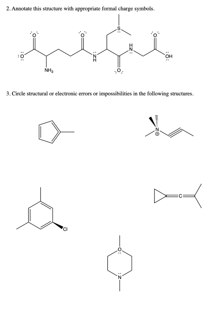 Solved 2. Annotate this structure with appropriate formal | Chegg.com