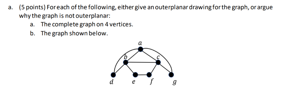 Solved 5 Points Foreach Of The Following Either Give An 
