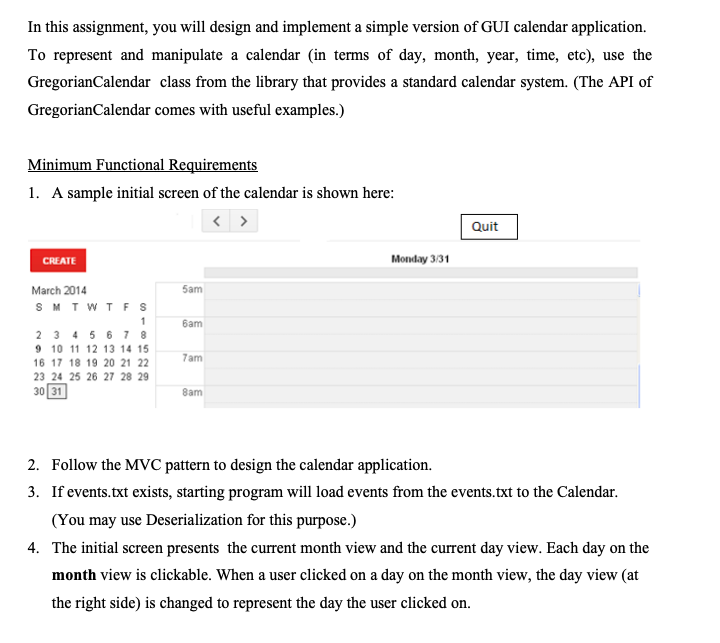 In this assignment, you will design and implement a | Chegg.com