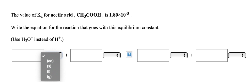 Solved The value of Ka for acetic acid , CH3COOH , is | Chegg.com