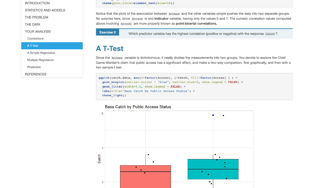 INTRODUCTION STATISTICS AND MODELS YOUR ANALYSIS THE | Chegg.com