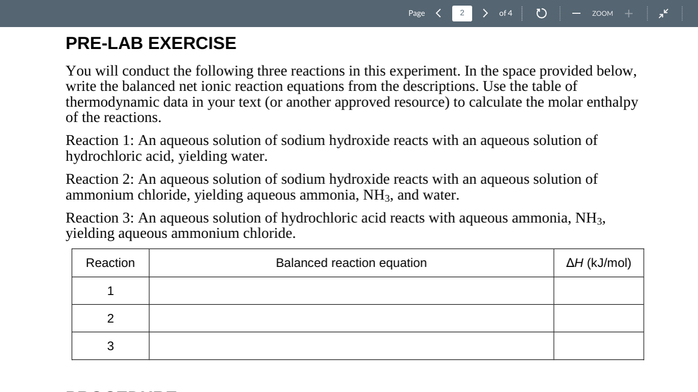 PRE-LAB EXERCISE You will conduct the following three | Chegg.com