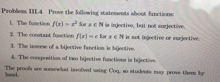 Solved Problem III.4 Prove the following statements about | Chegg.com