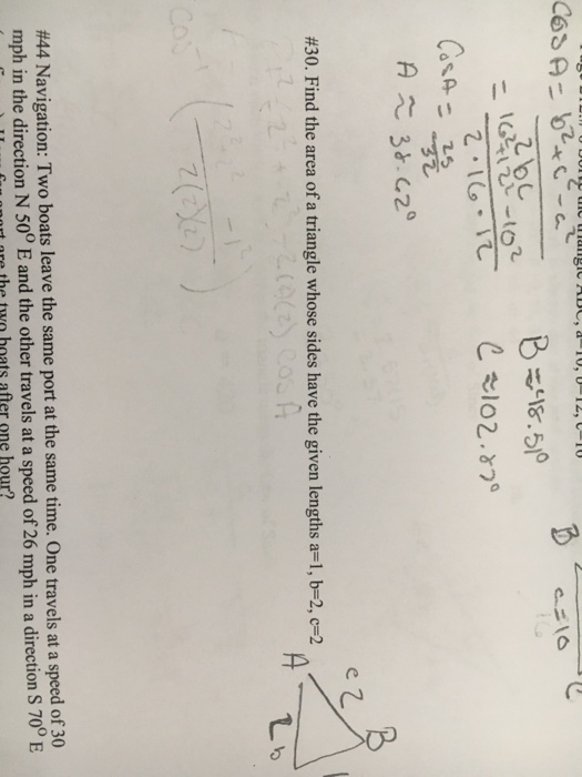 Solved Find the area of a triangle whose sides have the | Chegg.com