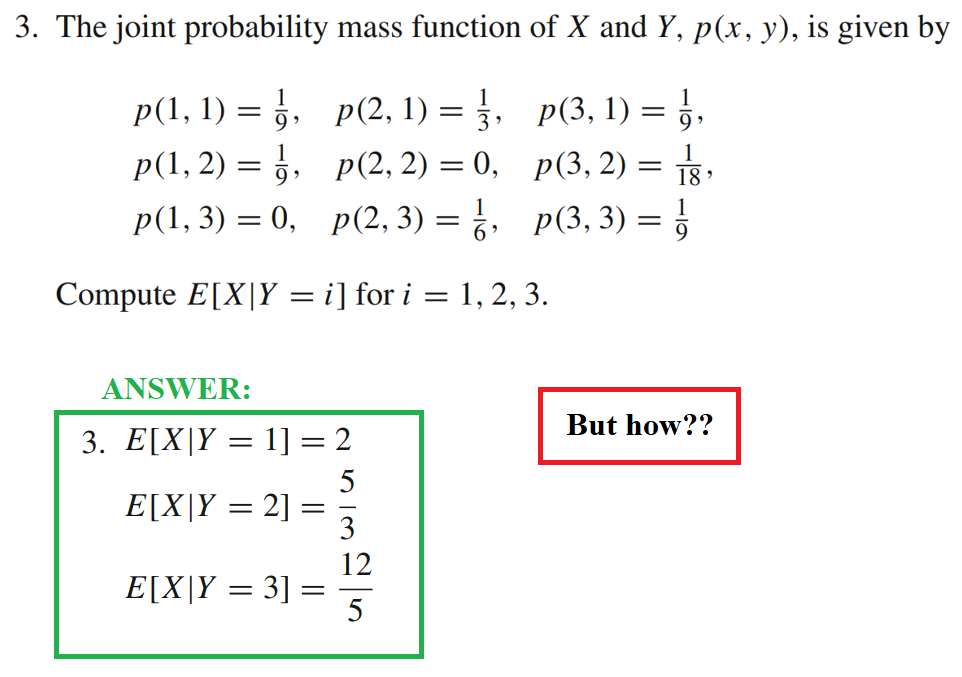 Solved 3. The joint probability mass function of X and | Chegg.com