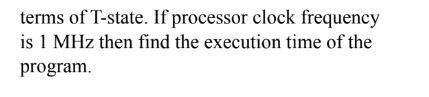 Solved Instruction T-states 9. An 8085 assembly language | Chegg.com