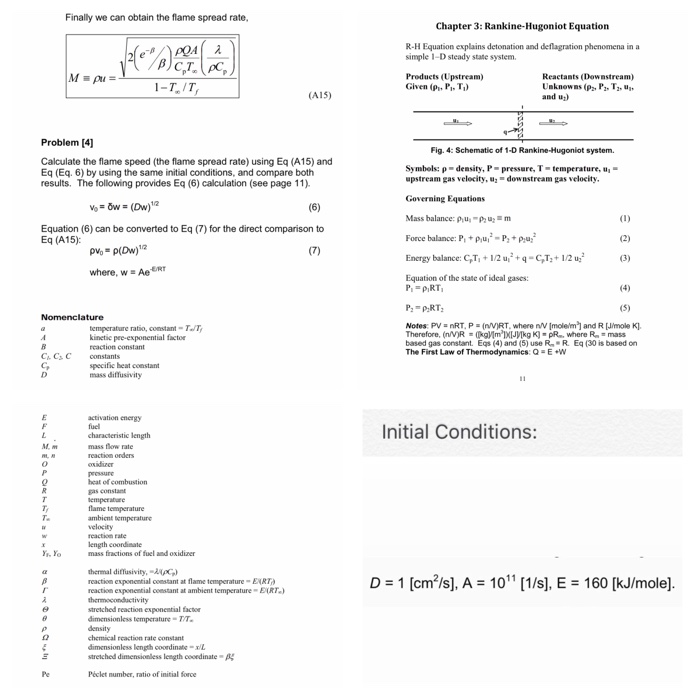 Solved Finally We Can Obtain The Flame Spread Rate Chegg