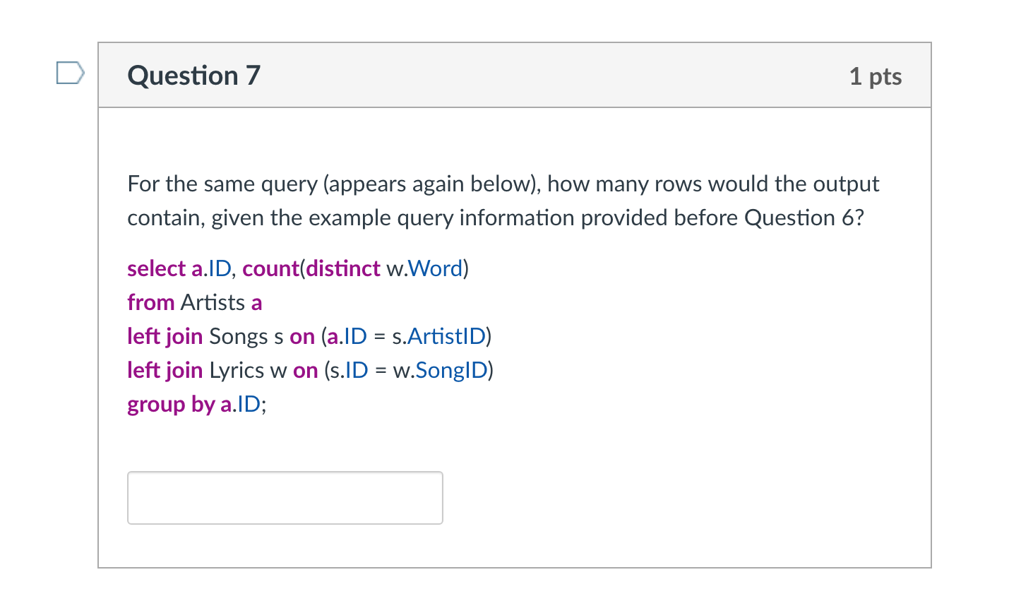 [Solved]: The remaining questions will refer to a schema c