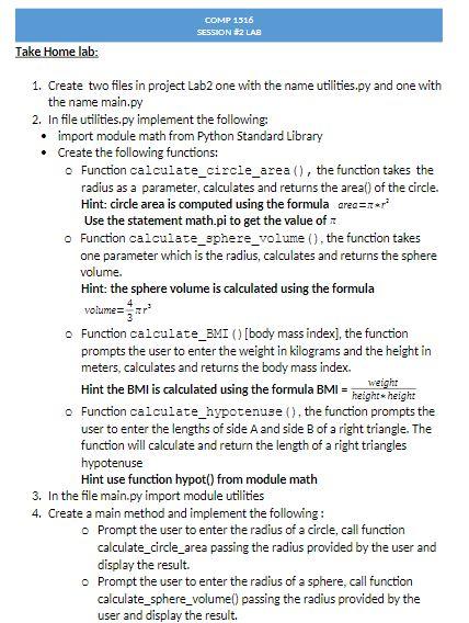 Solved COMP 1516 SESSION #2 LAE Take Home lab: 1. Create two | Chegg.com