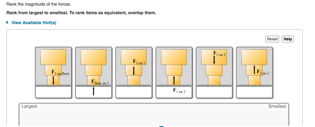 Solved As shown, three blocks are stacked on top of each | Chegg.com