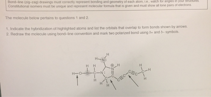 Solved Bond-line (zig-zag) drawings must correctly represent | Chegg.com