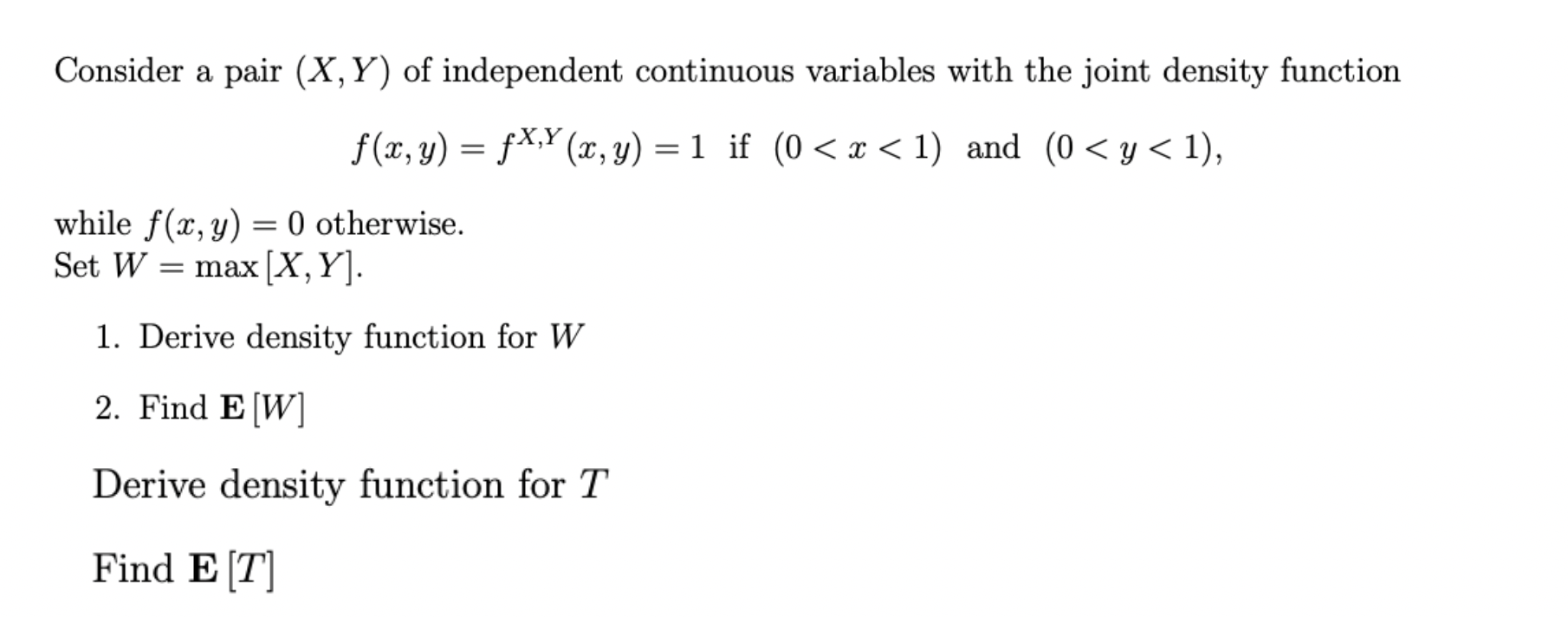Solved Consider a pair (X,Y) of independent continuous | Chegg.com