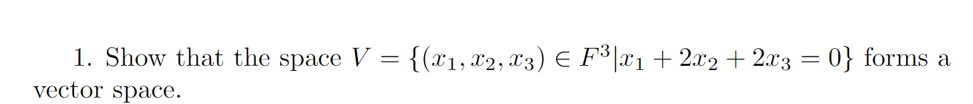 Solved first prove that is a subspace, and then the subspace | Chegg.com