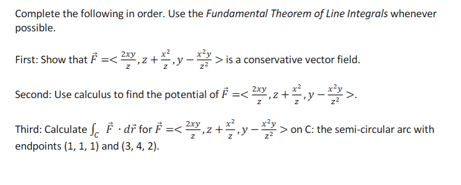 Solved Complete the following in order. Use the Fundamental | Chegg.com