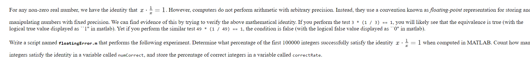 Solved For any non-zero real number, we have the identity | Chegg.com