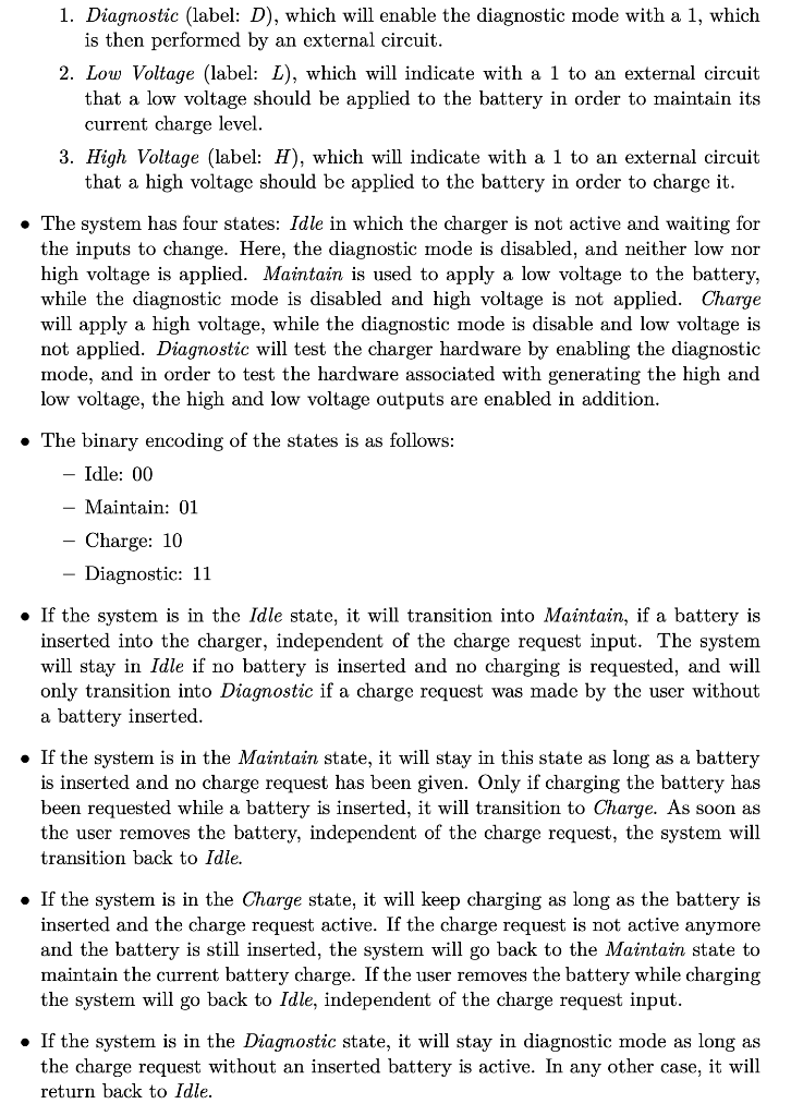 Solved First task: Transform the following system | Chegg.com