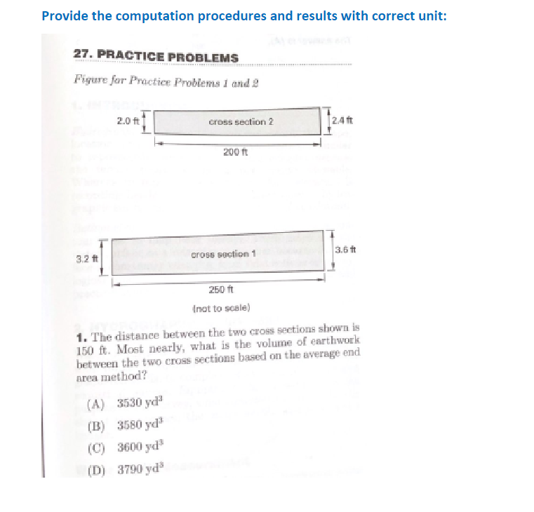 Solved Provide the computation procedures and results with | Chegg.com