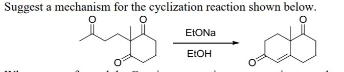 Solved Suggest a mechanism for the cyclization reaction | Chegg.com