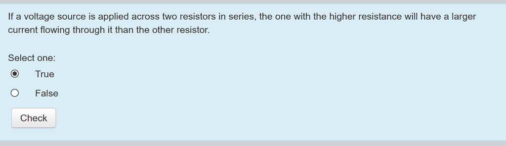 Solved If a voltage source is applied across two resistors | Chegg.com