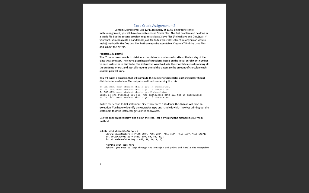 Solved Problem 2 12 point) We will recreate the class | Chegg.com