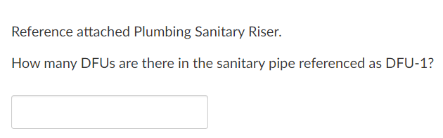 Reference attached Plumbing Sanitary Riser. How many | Chegg.com